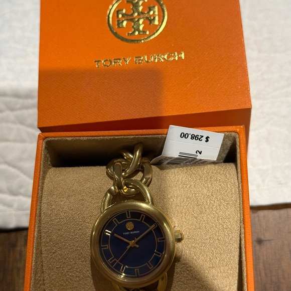 Tory Burch | Accessories | New Tory Burch Gold And Blue Womens Watch ...